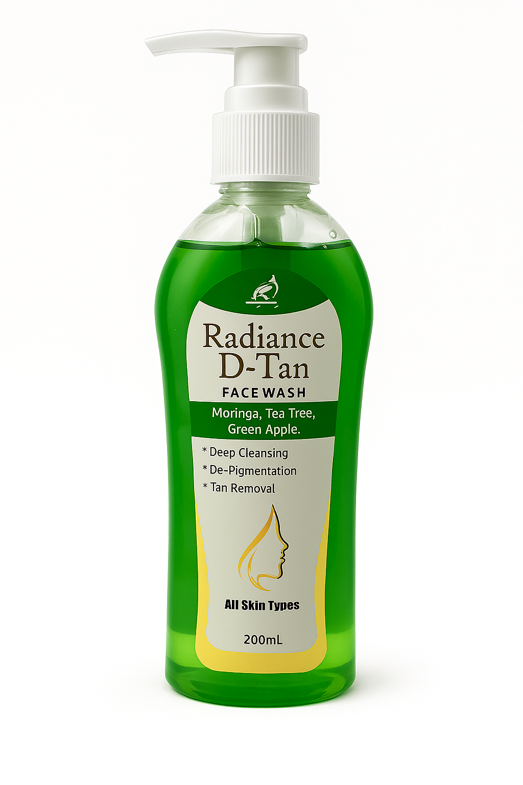 D-Tan & Radiance Face Wash with moringa ,Tee tree & Green Apple ...